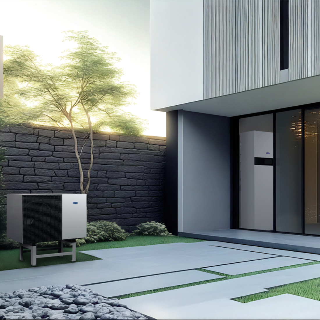 CARRIER AQUASNAP AWH-NGA MONOBLOC AIR-TO-WATER HEAT PUMP WITH BUILT-IN ...